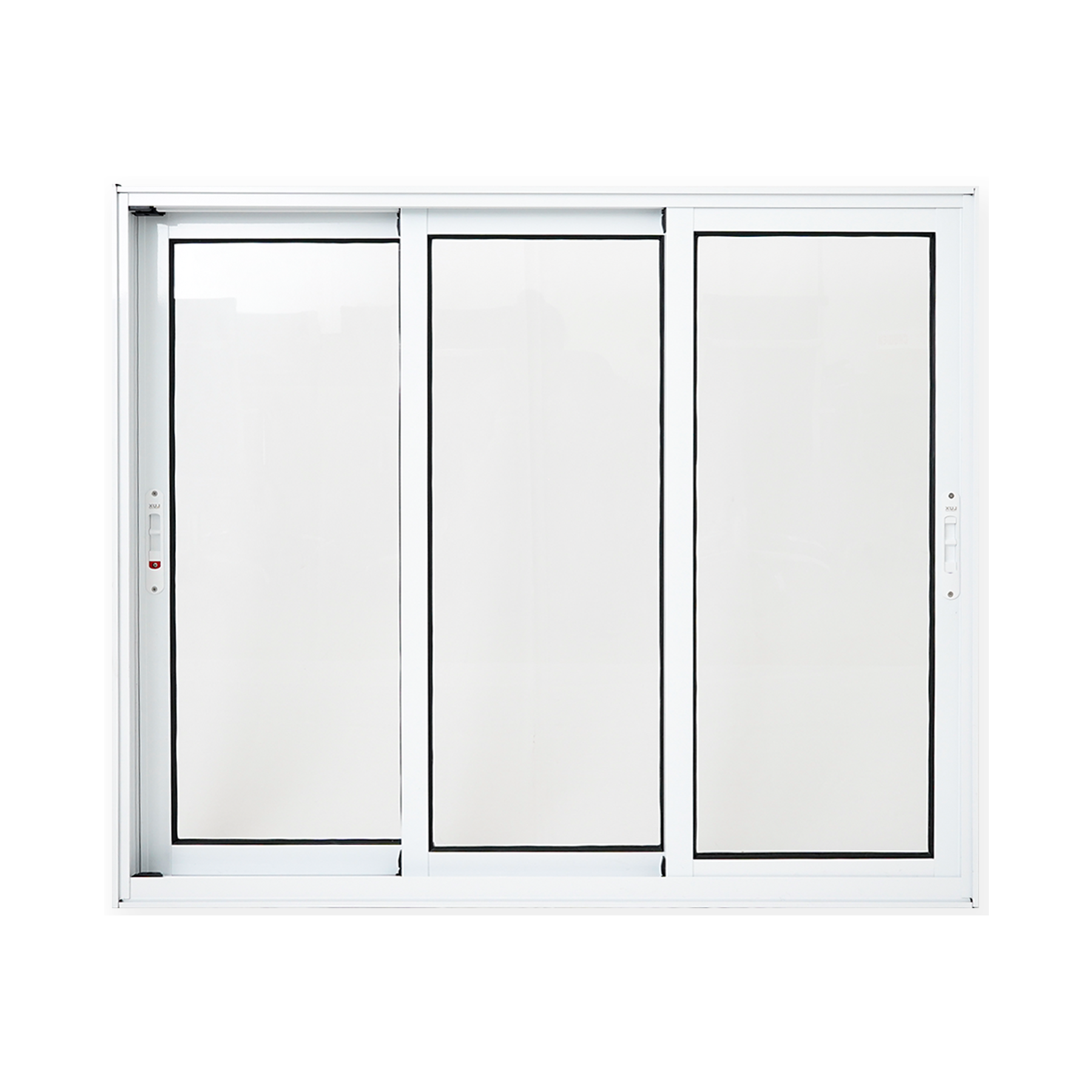 Vitrô 3 folhas premium | Branco - Lux Esquadrias